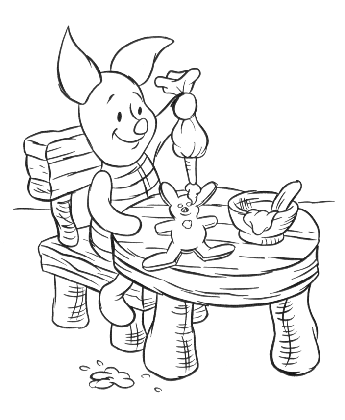 COLORING PAGES-A Piglet Fan's Paradise