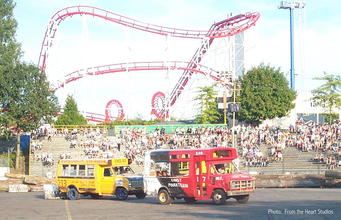 PNE Motorsports Shows - School Bus Racing pictures