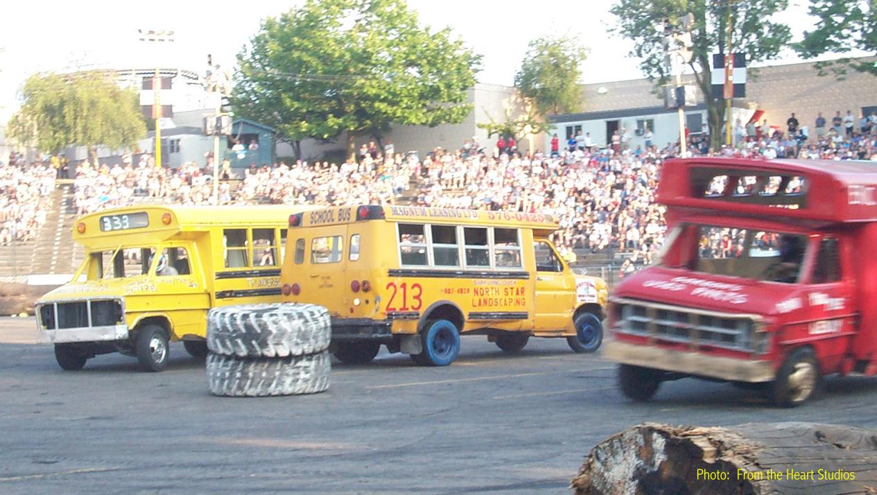 PNE Motorsports Shows - School Bus Racing pictures
