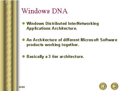 Windows DNA