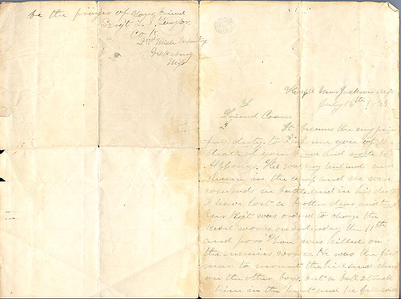 2nd Michigan Infantry links to Michigan in the Civil War