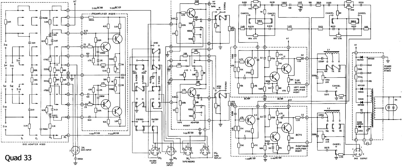 Quad ESL63 electrostatic speaker service diagnose repair schematic manual