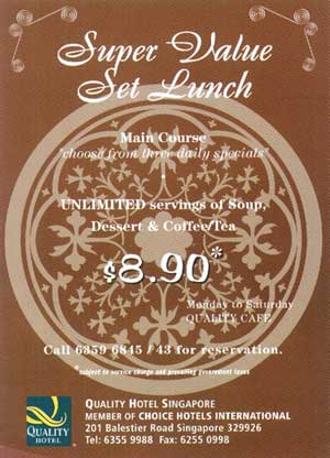 Super Value Set Lunch at Quality Cafe