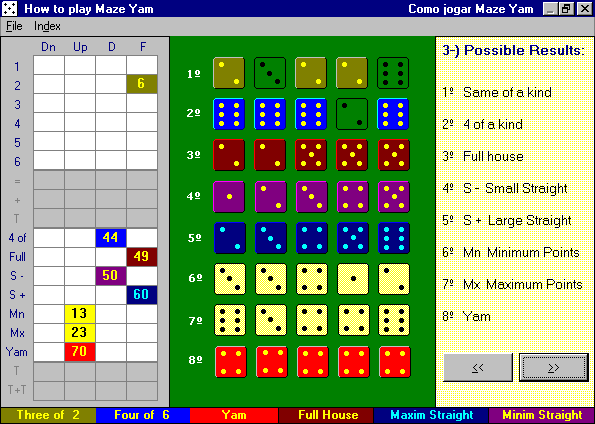 Zerisoft Jogo de Dados Maze Yam Dice Game