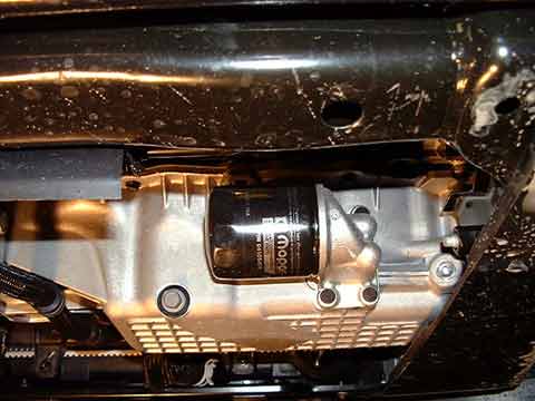 The underside of the PT Cruiser