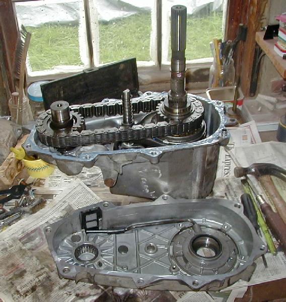 1987 Jeep NP-242 to NP-231 transfer case swap.