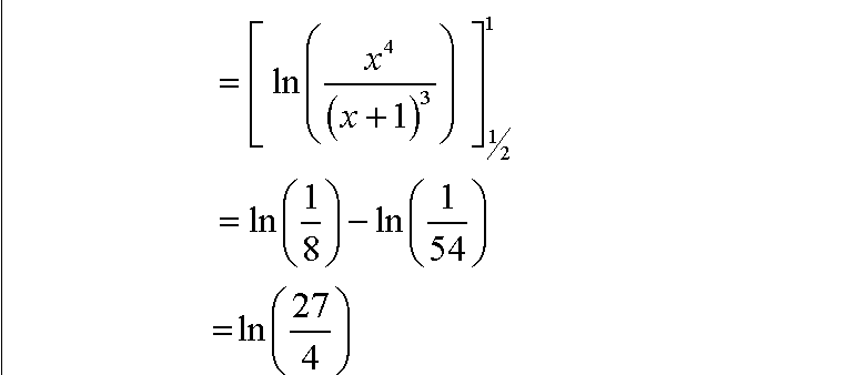 integration by partial fractions
