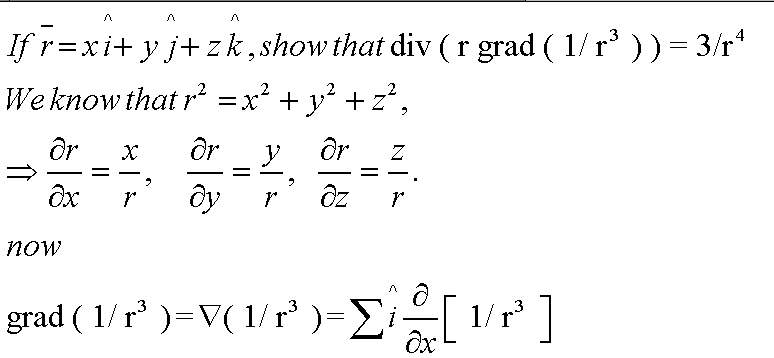 vector calculus problem involving del