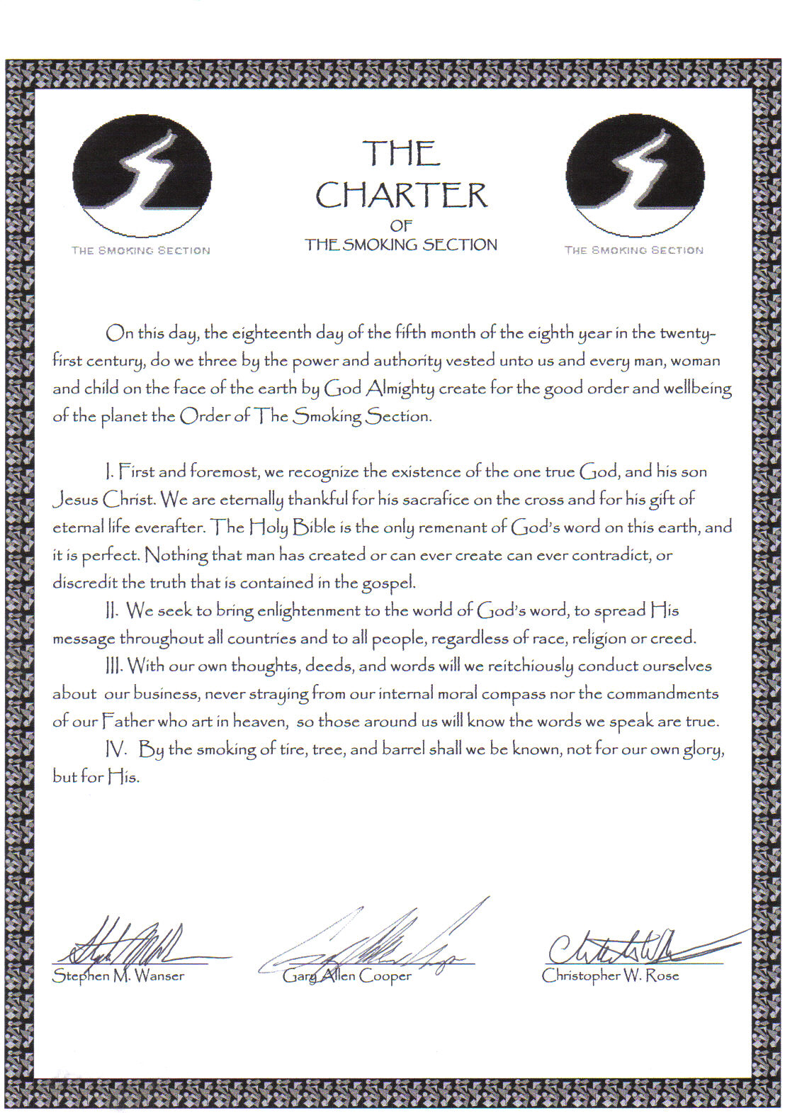 The Smoking Section Online