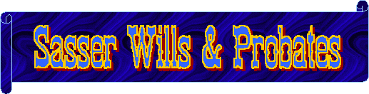 Sasser Family Wills