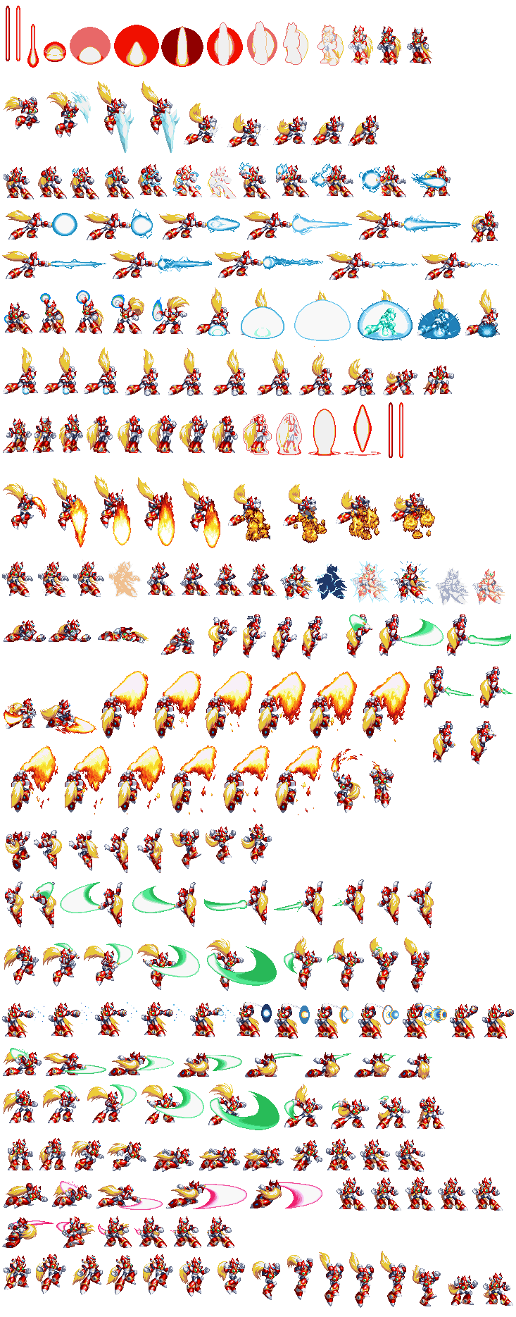 Megaman x3 sprite sheet - seomaseoct