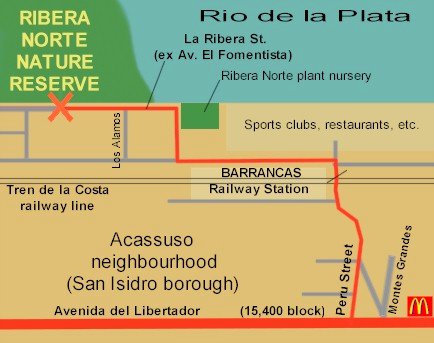 Where is Ribera Norte