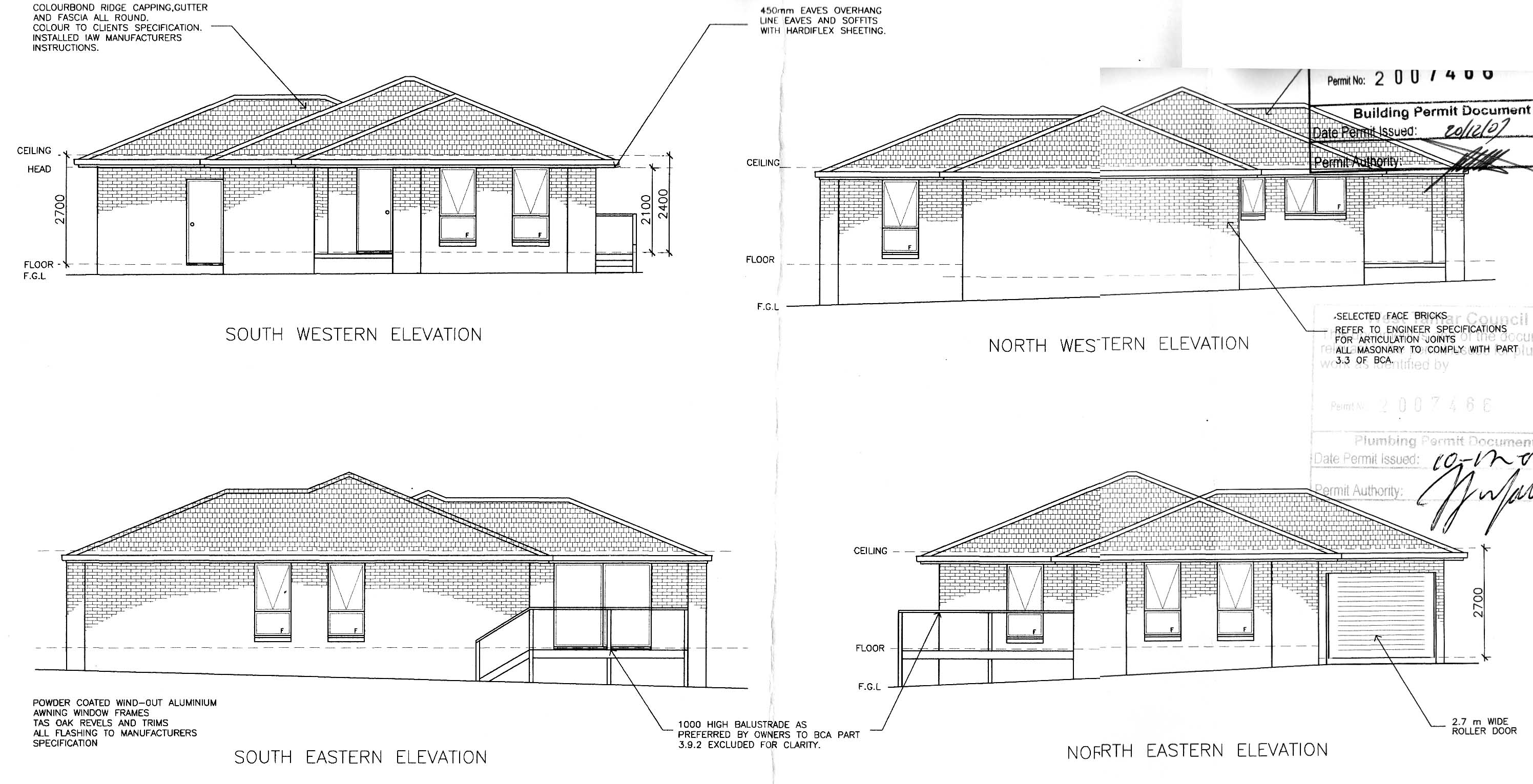Elevations for $265k house at 8 Peacock Place, Legana (Lot 4)