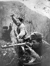 RKKA Headquarters, WW2 reenacting Russian Infantry of the Great ...