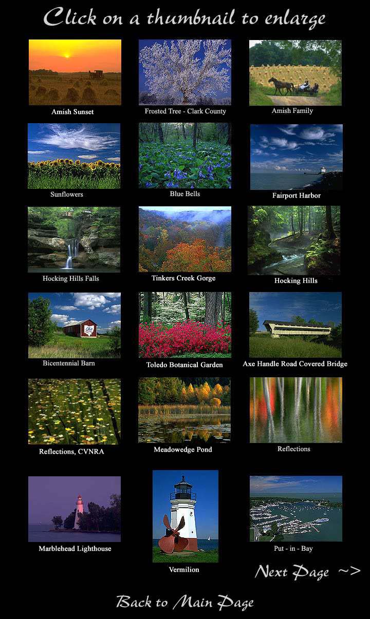 Ohio Landscape Thumbnails
