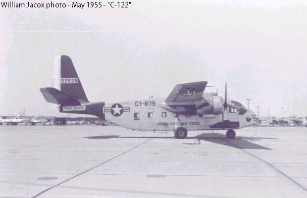 William Jacox Air Force plane photos - 1955-56 - Cargo Planes
