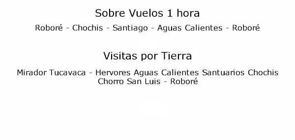 Tucavaca Tours - Roboré - Chochis - Santiago - aguas Calientes - Roboré ...