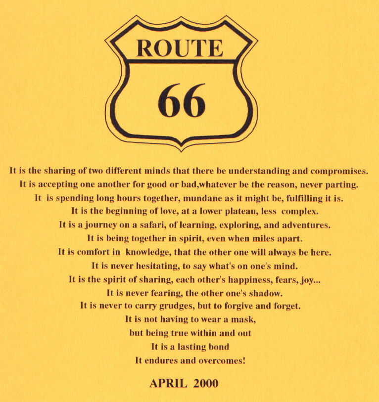 Route 66 Regs Page
