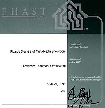Phast Certificate