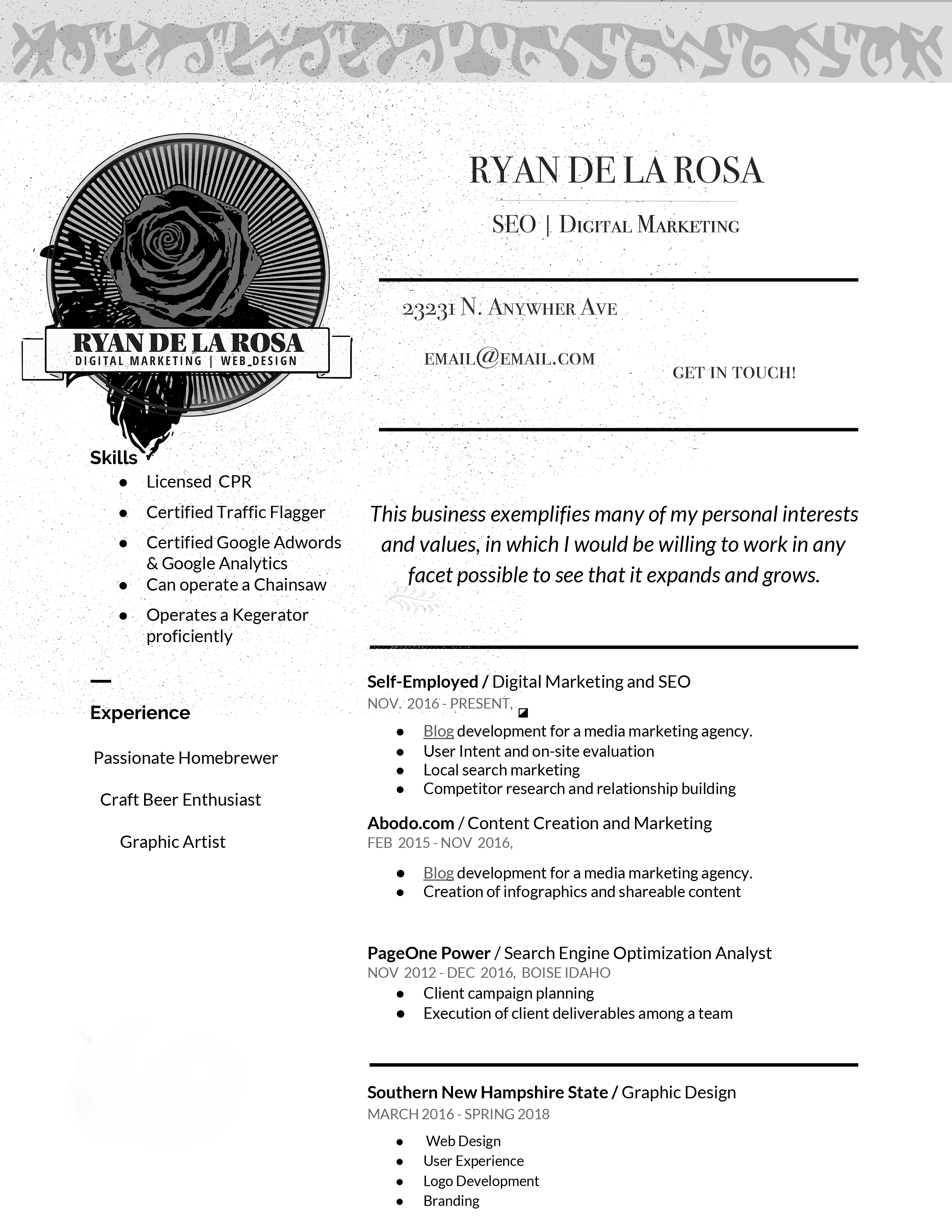 Ryan De La Rosa | Graphic Designer