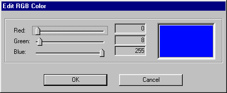Masoud Samimi Web Page - RGB Color Dialog