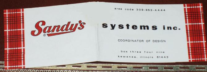 Sandy's Memorabilia Hamburgers Drive-In Sandys 1960s 1950s McDonalds ...