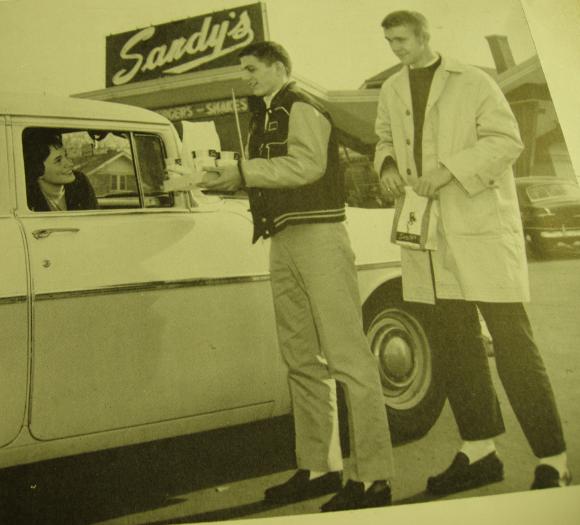 Sandy's Peoria Illinois Hamburgers Drive-In Sandys 1960s 1950s ...