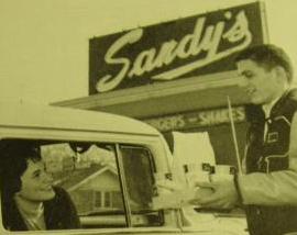 Sandy's Peoria Illinois Hamburgers Drive-In Sandys 1960s 1950s ...
