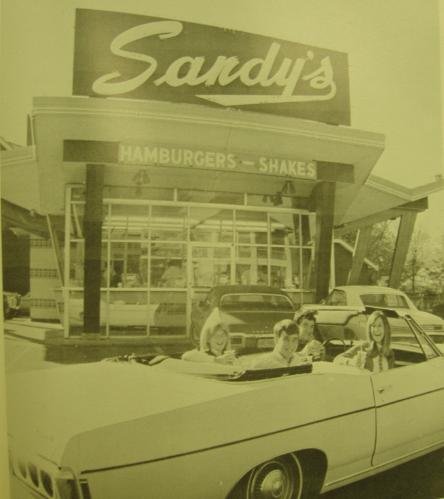 Sandy's Peoria Illinois Hamburgers Drive-In Sandys 1960s 1950s ...