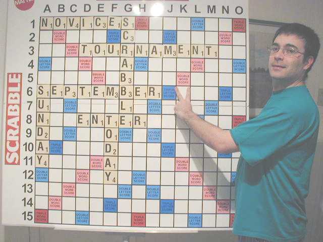 Novice Scrabble Tournament 2 September 2001
