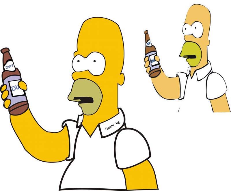 Corel Draw - Homer Simpson::...