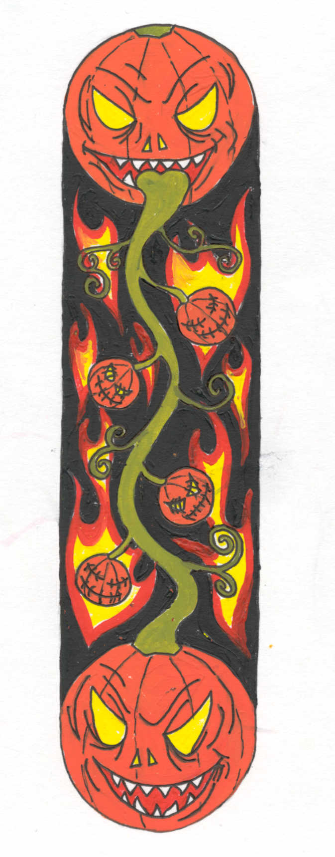 Pumpkin Skateboard