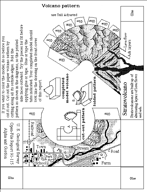 Volcano Paper Model
