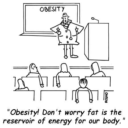 Safety Cartoons By Cartoonist Rosho : Safety Cartoon ID: obesity