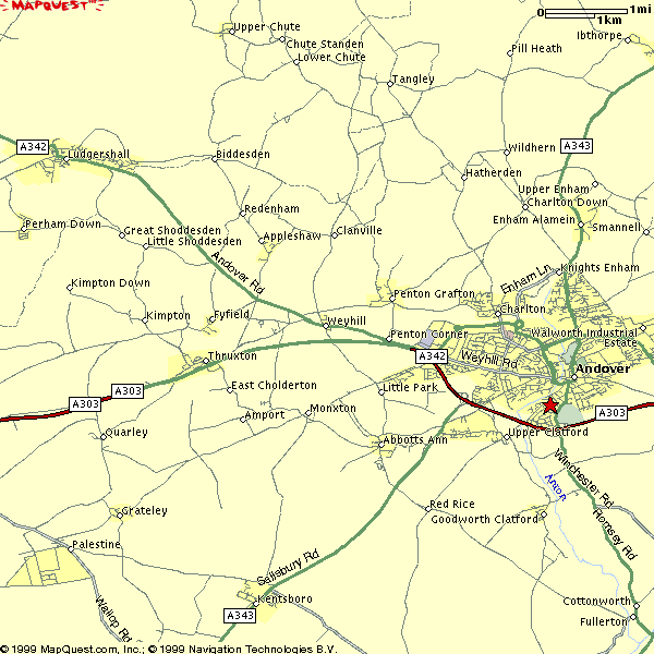 Weyhill Map