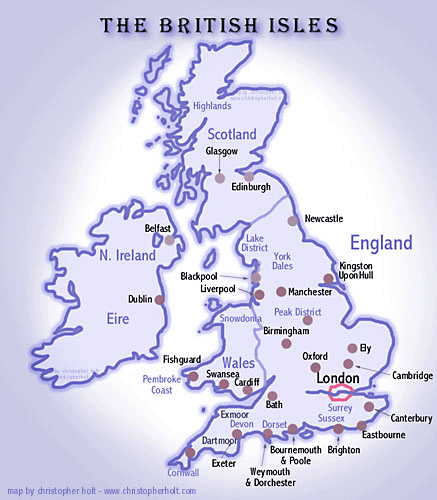 Map of England