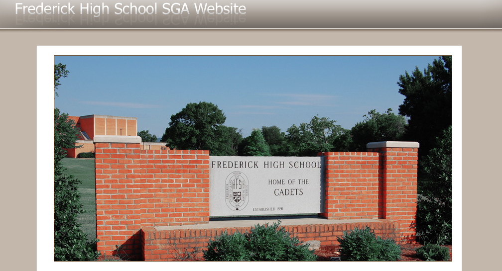 Frederick High School's Student Government Association Website