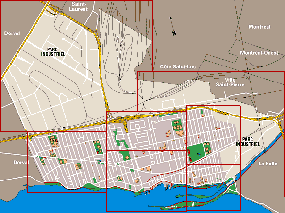 LACHINE - City map
