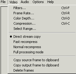 VirtualDub Procedures