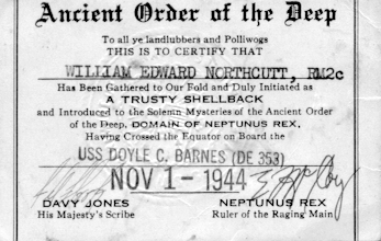 Nostalgia -- Shellback cards of past and present