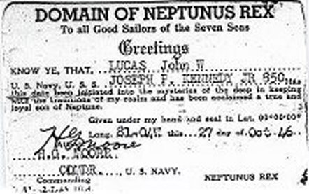 Nostalgia -- Shellback cards of past and present