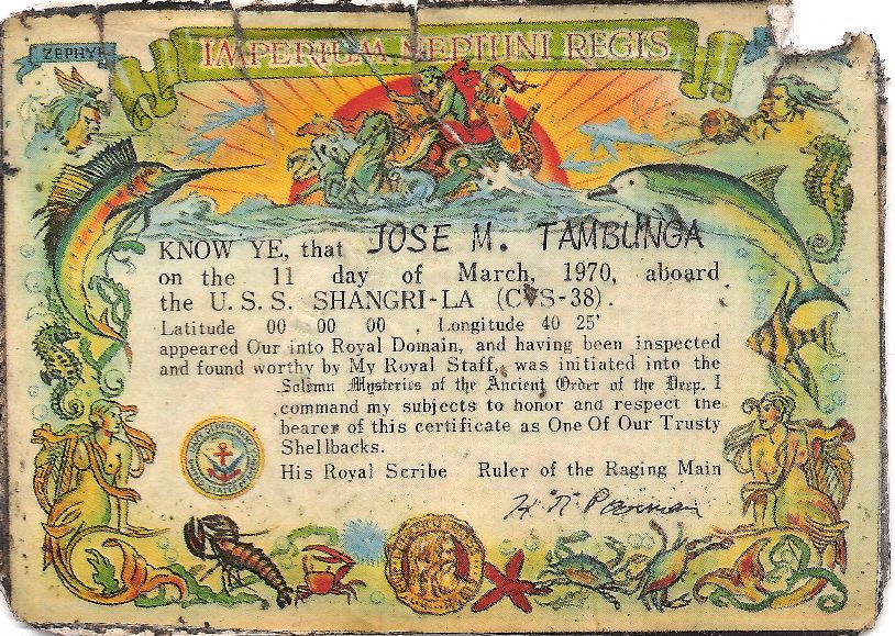 Nostalgia -- Shellback cards of past and present