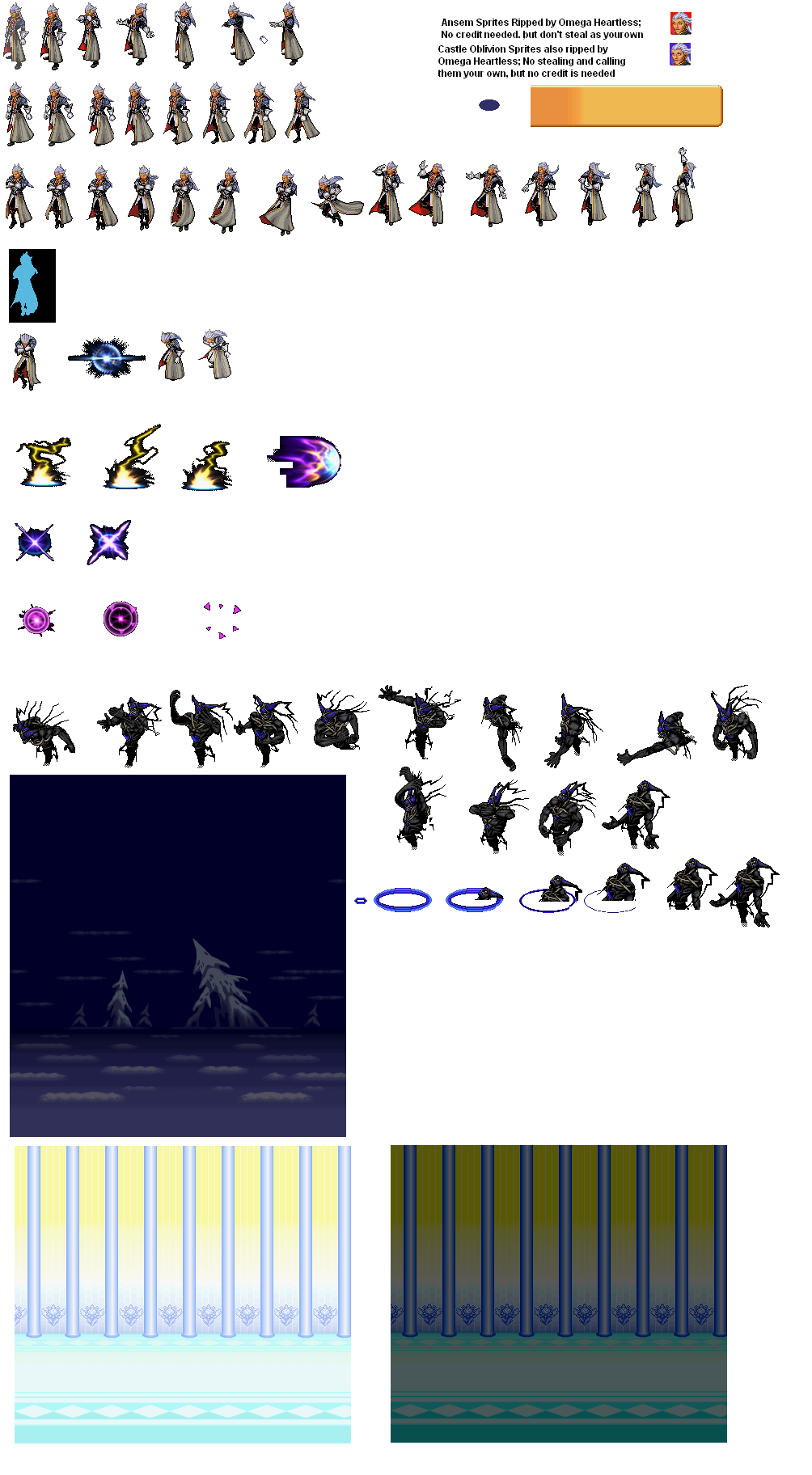 Kingdom Hearts Heartless Sprites