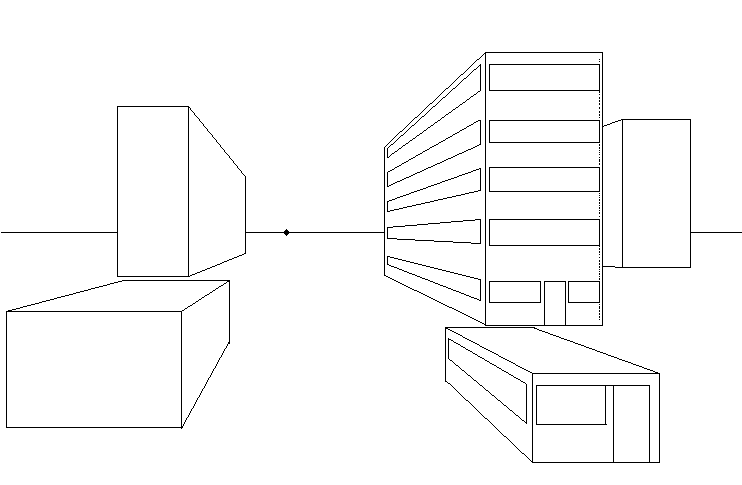 1 Point Perspective Building Instructions