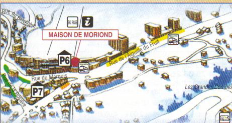 SKI APARTMENTS - Road Map of Courchevel 1650-