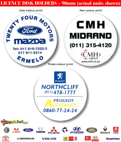 License Disk Holders