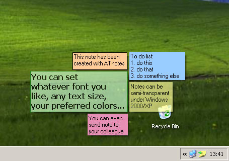 ATnotes - Create notes on your desktop - FREEWARE