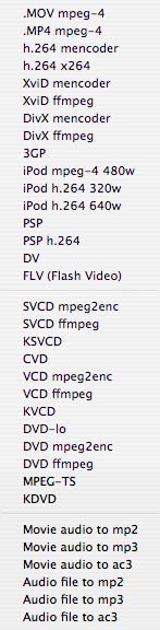 Guide for ffmpegX a DVD, SVCD, VCD, CVD, VOB, DivX, XviD, H.264, PSP, iPod, MP4, MOV encoder for ...