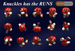 Knuckles Run Animation - Sonic Xtreme Compendium