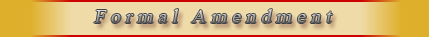 The U.S. Constitution: Formal Amendment
